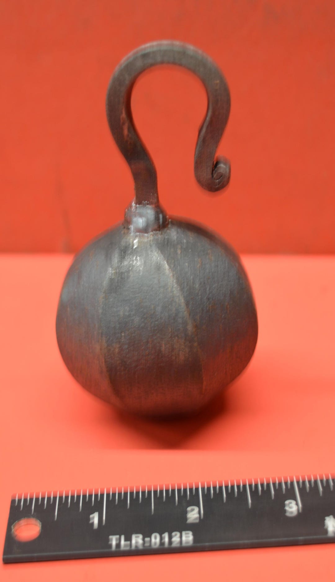 Wrought Iron Ball, Chain Anchor With Hook 2 1/2 In. Dia., 2 Lbs ...