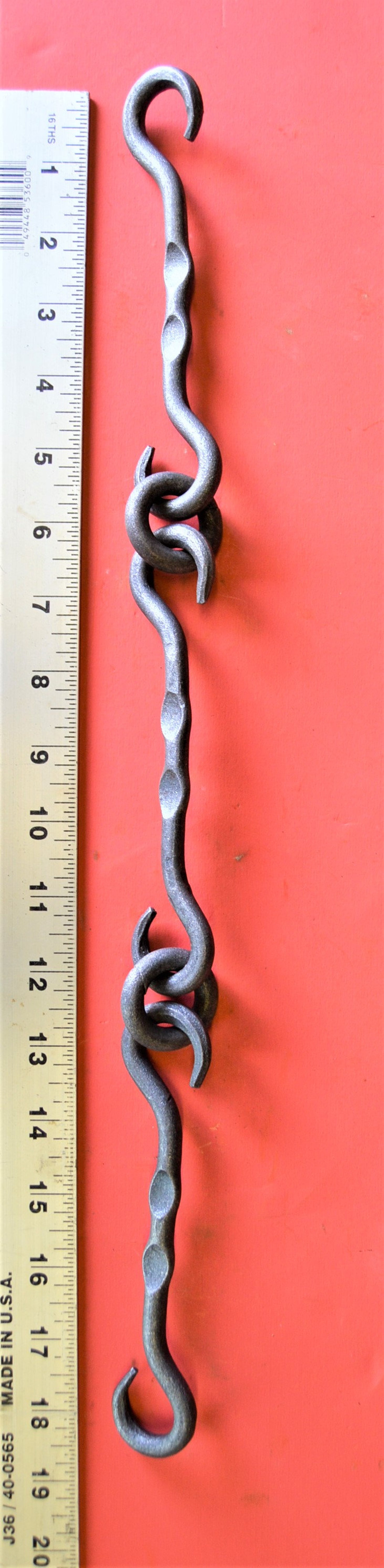 Lighting Chandelier Lamp Chain Wrought Iron Fuller S-hooks and - Etsy