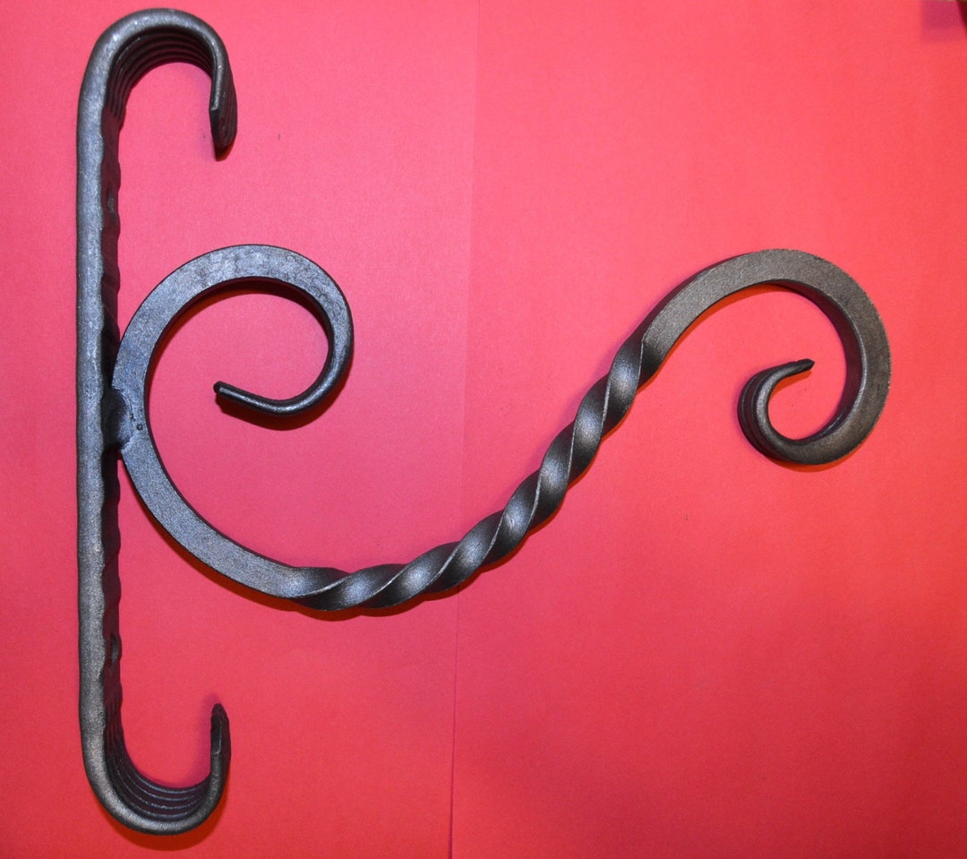 Wrought Iron Shelf Bracket, Hand Forged by Blacksmiths in the USA - Etsy