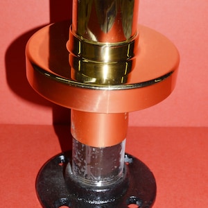 Dance Spinning Fitness Stripper Pole, Polished Brass Heavy Duty 1 1/2 ...