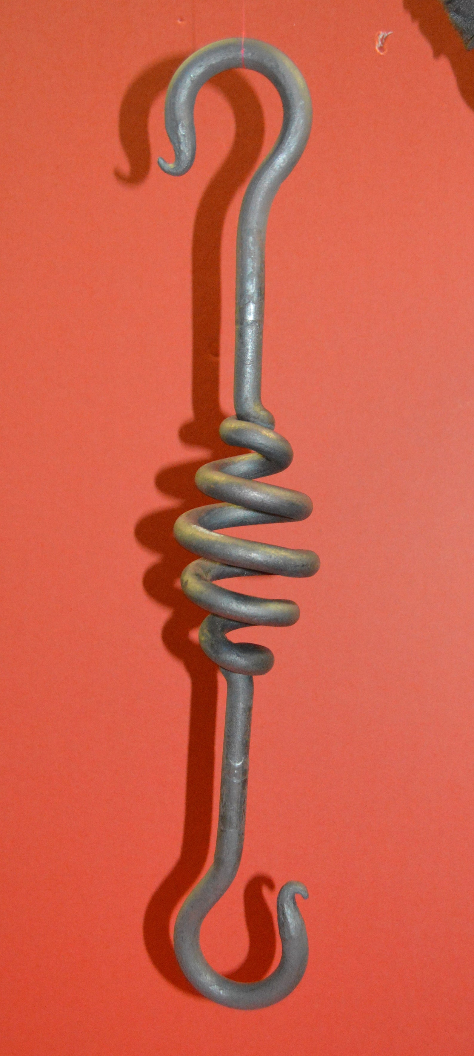 S Hook Hanger Wrought Iron Twisted 4 made by Blacksmith | Etsy