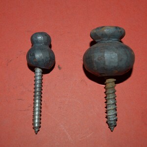 Wrought Iron,large Decorative Stacked Ball Head Screw, Hand Forged by ...
