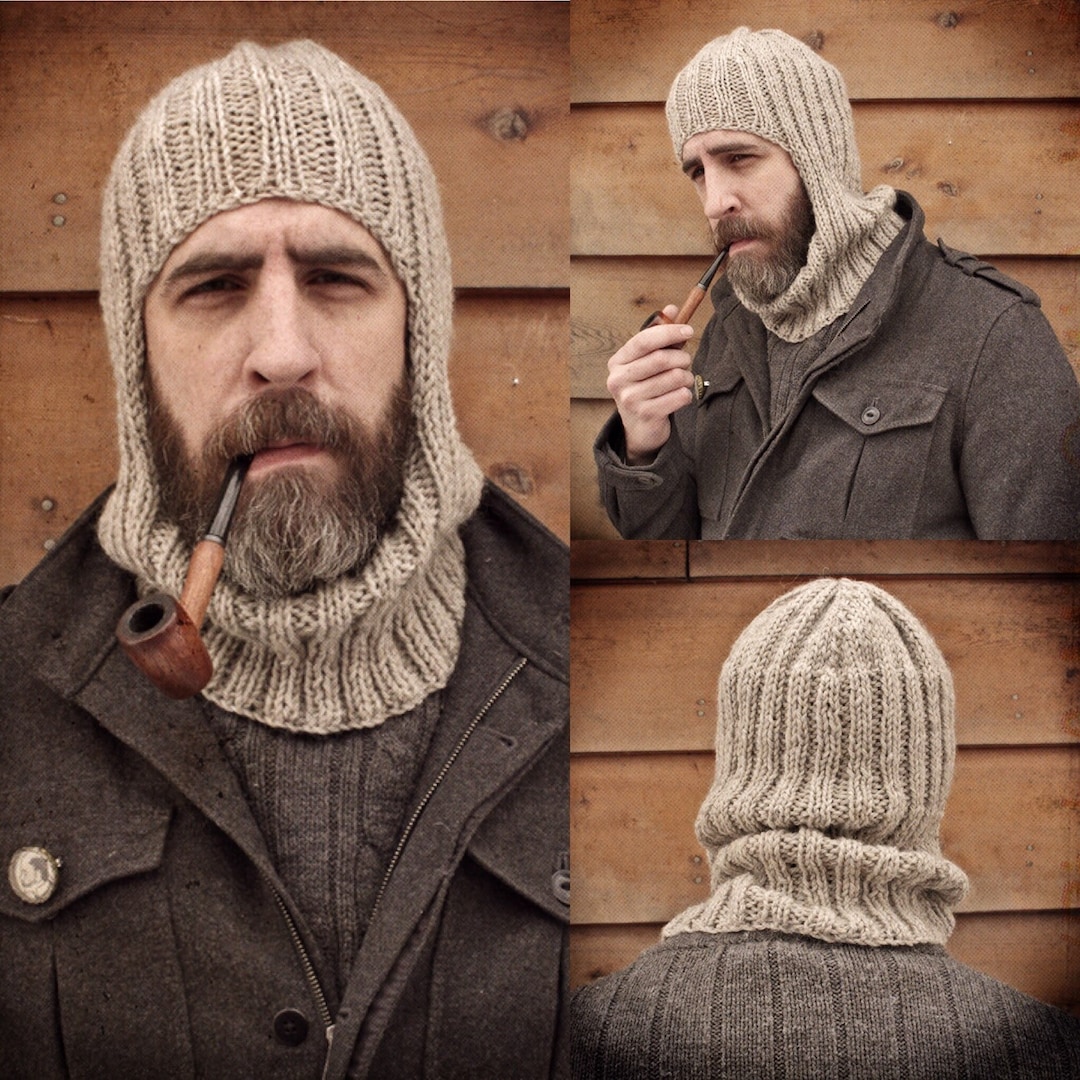 The Shackleton Hat - Men's Vintage Style Polar Explorer Wool Balaclava ...