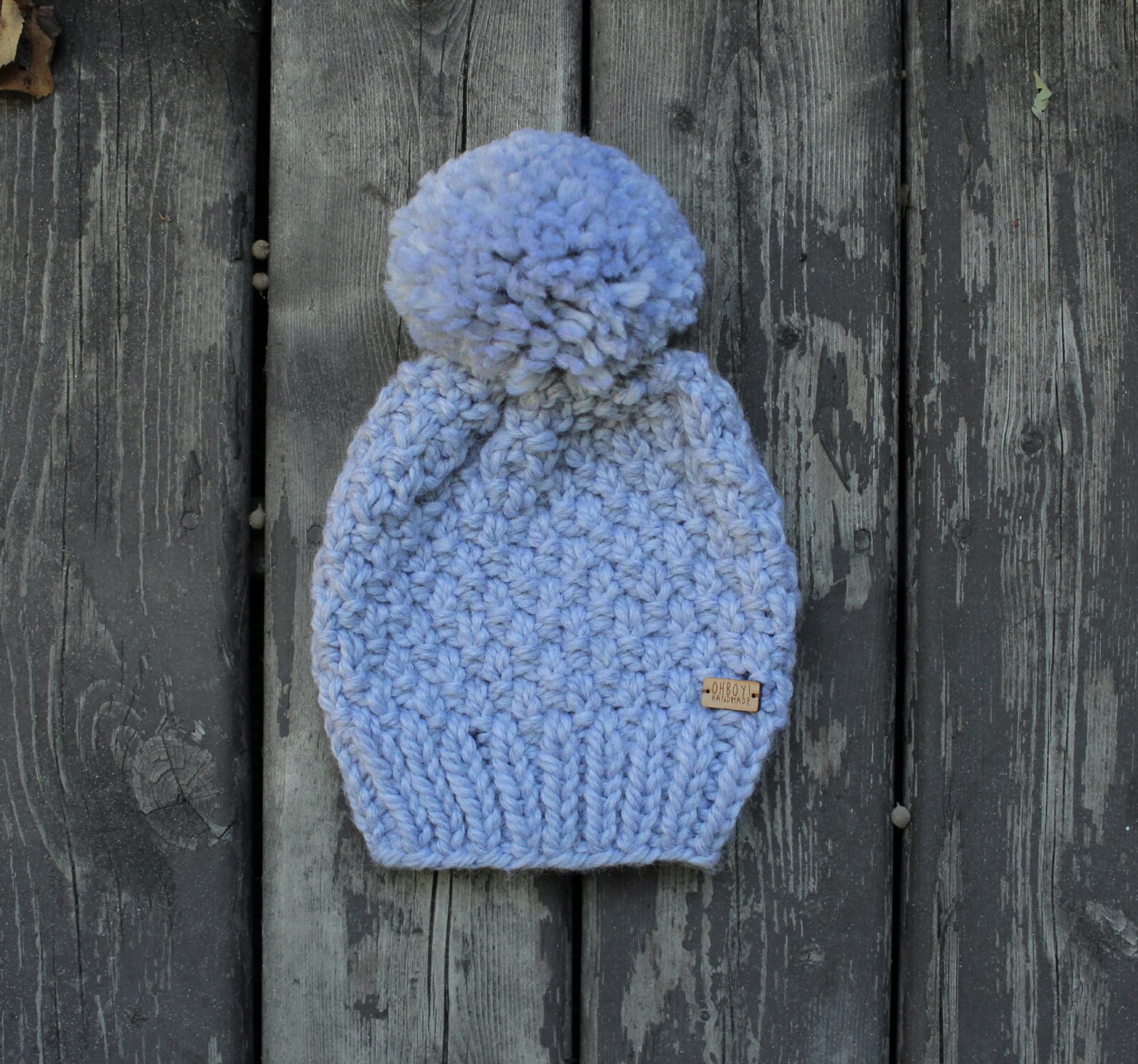 The Redwoods Hat - Chunky Knit Textured Slouchy Style Hat in Ash Grey ...