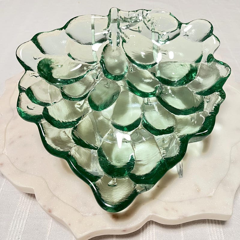 Glass Grape Cluster Dish - Etsy