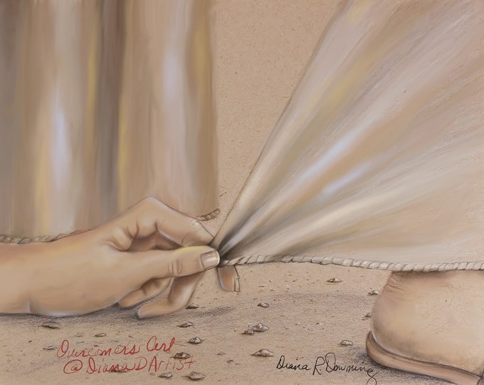Hem of His Garment- Sketch - Etsy