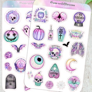 Creepy Cute Halloween Sticker Sheet - Etsy