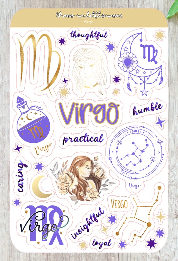Virgo Stickers - Etsy