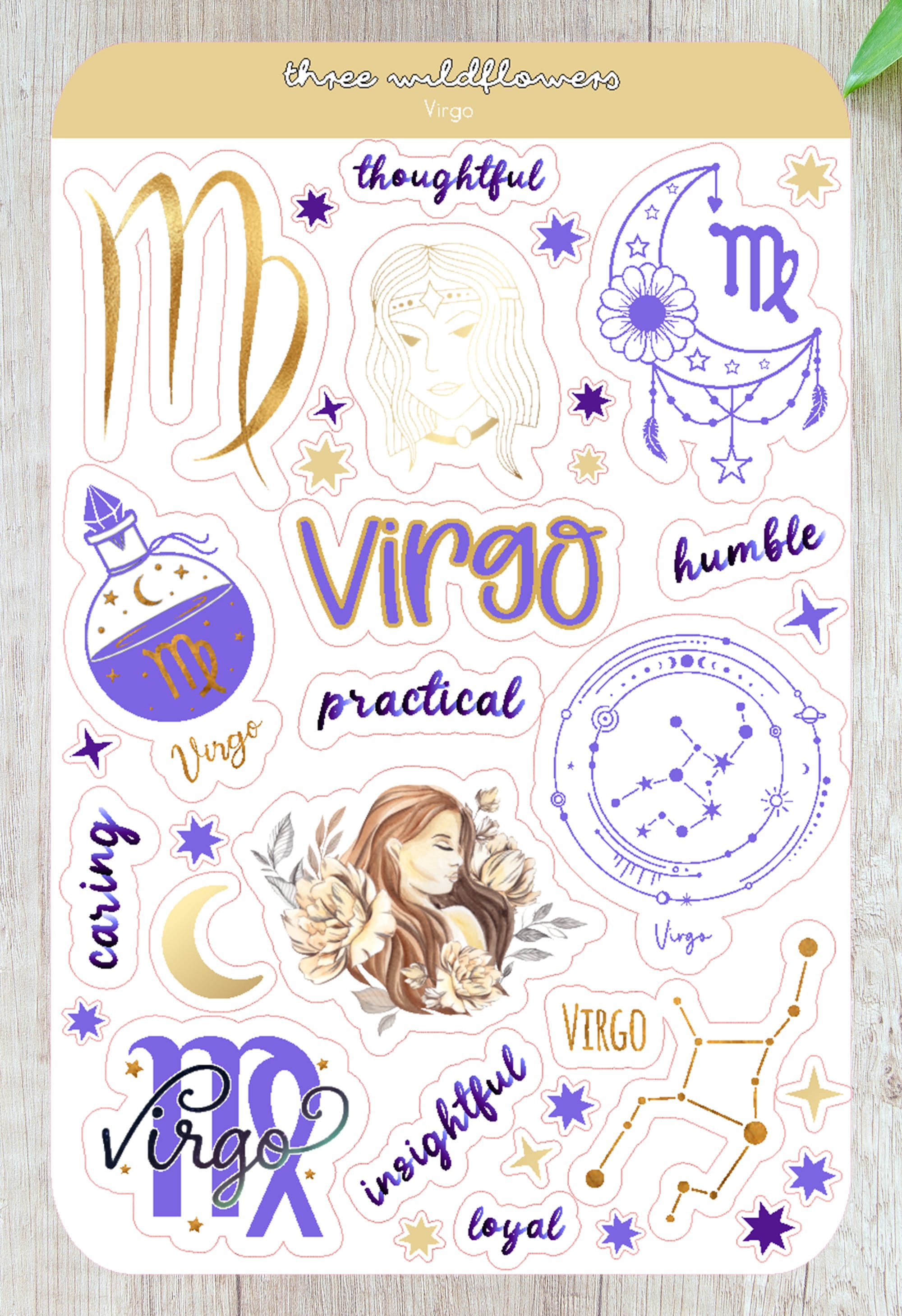 Virgo Stickers - Etsy