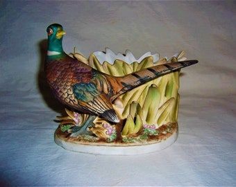 Pheasant vase | Etsy