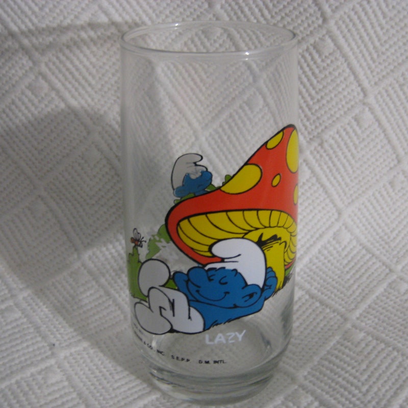 Smurf Drinking Glass - Etsy