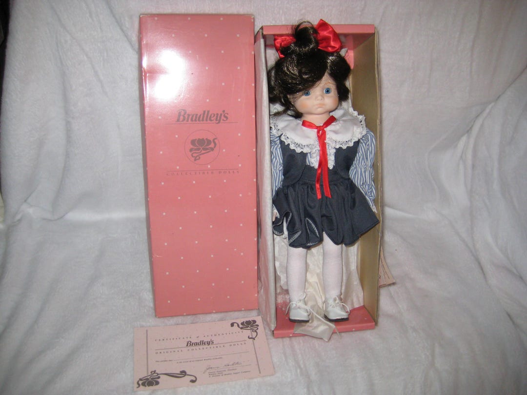 Vintage Bradley's Dolls Porcelain Doll Betny New - Etsy