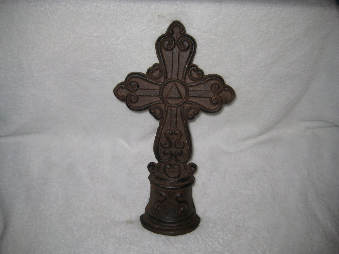 Vintage Cast Iron Cross Door Stop - Etsy