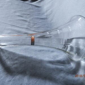 Colony Hand Made Crystal Vase Romania Etched Flower and Leaf Pattern ...