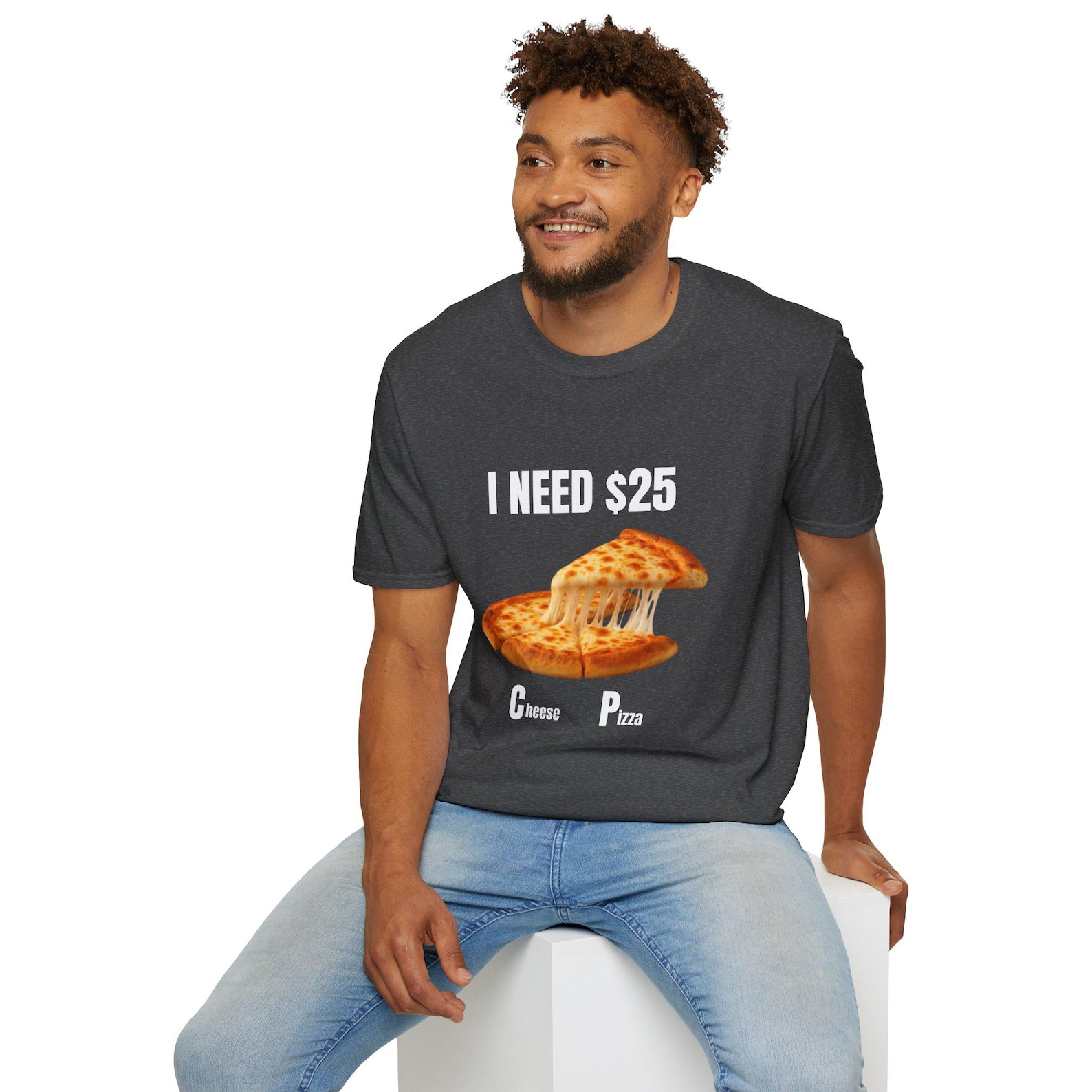 I Need 25 Dollars Cheese Pizza Hullo Meme T-shirt - Etsy