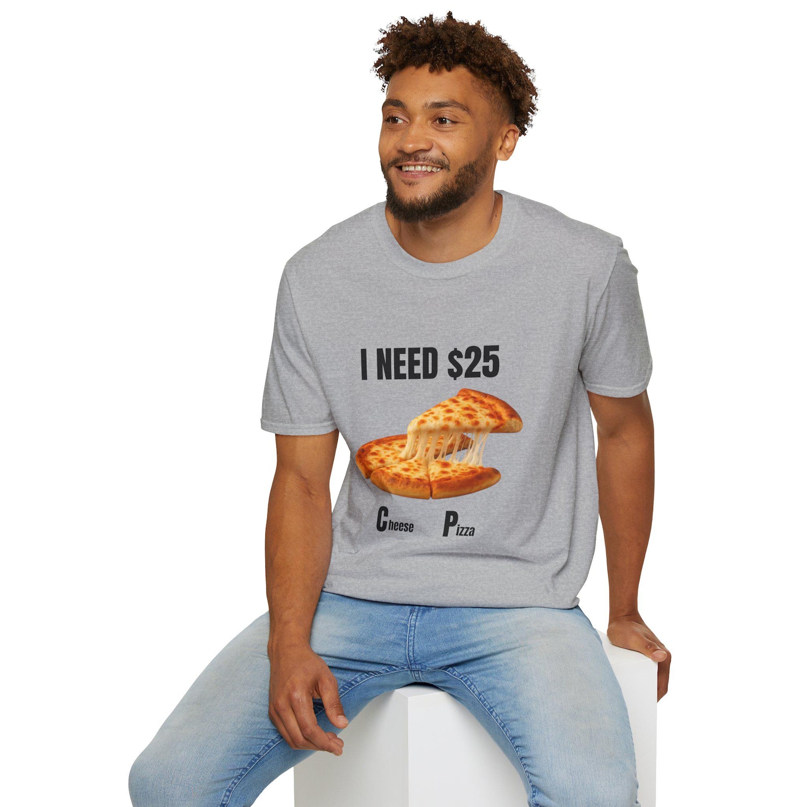 I Need 25 Dollars Cheese Pizza Hullo Meme T-shirt - Etsy