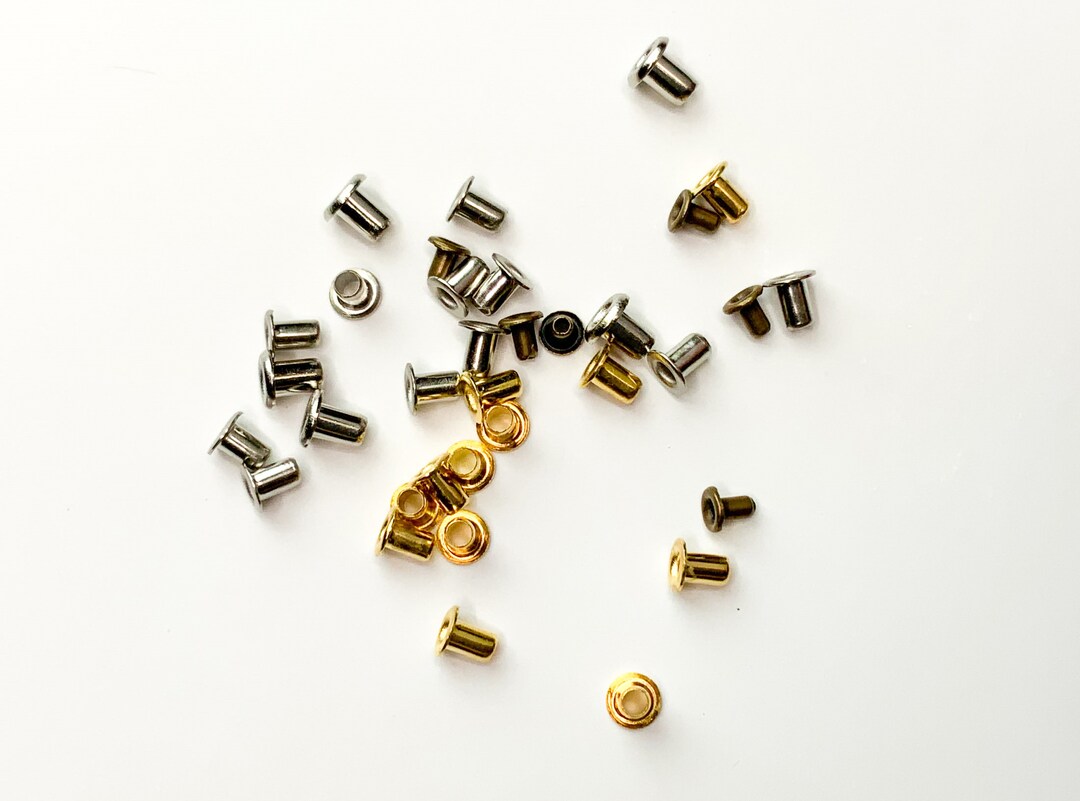 Mini Eyelets 3mm Outer Diameter. 20 Pcs in Four Colors. Miniature Metal ...