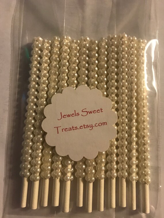Party Favors & Games 12 Pearl diamond Bling sticks-Wedding Favors-Party ...