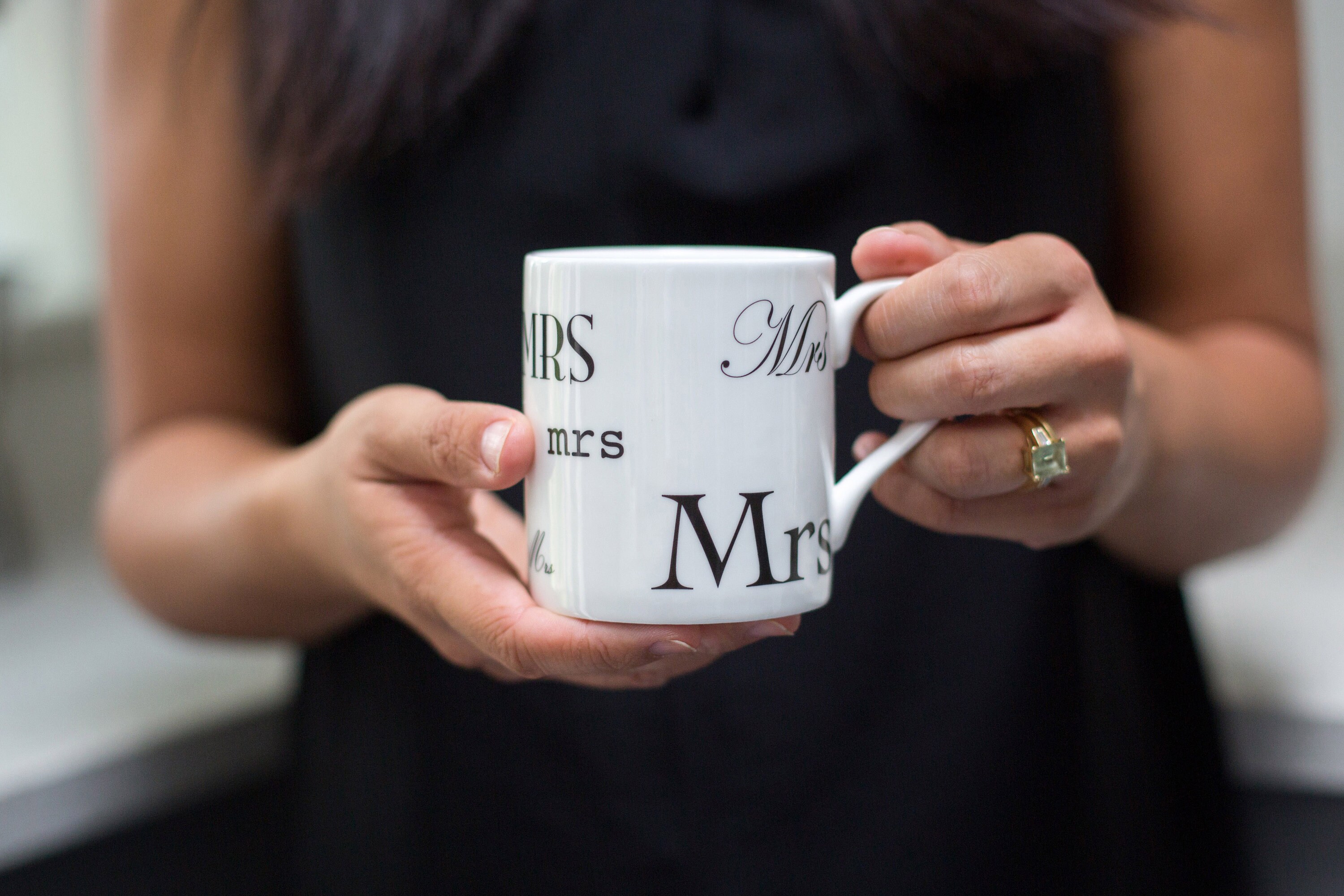 Mrs & Mrs Bone China Mug Set Mrs and Mrs Mug Set Hers and - Etsy