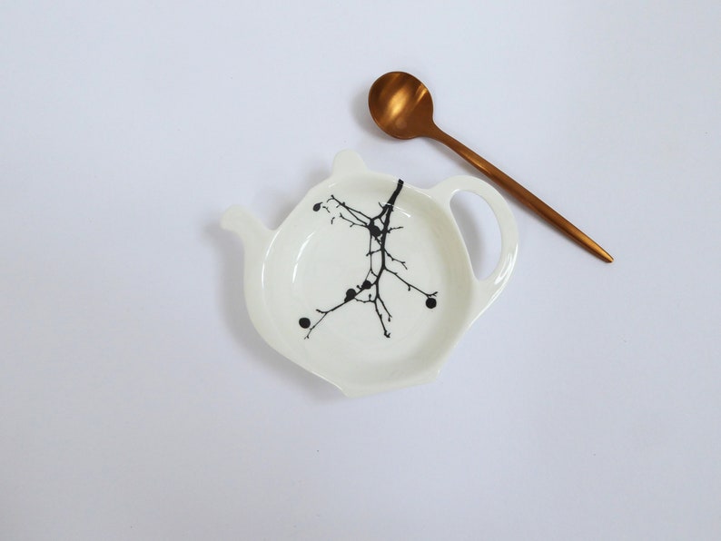 Twig Bone China Tea Bag Tidy, London Plane Tree, Teaspoon Rest, Tea ...