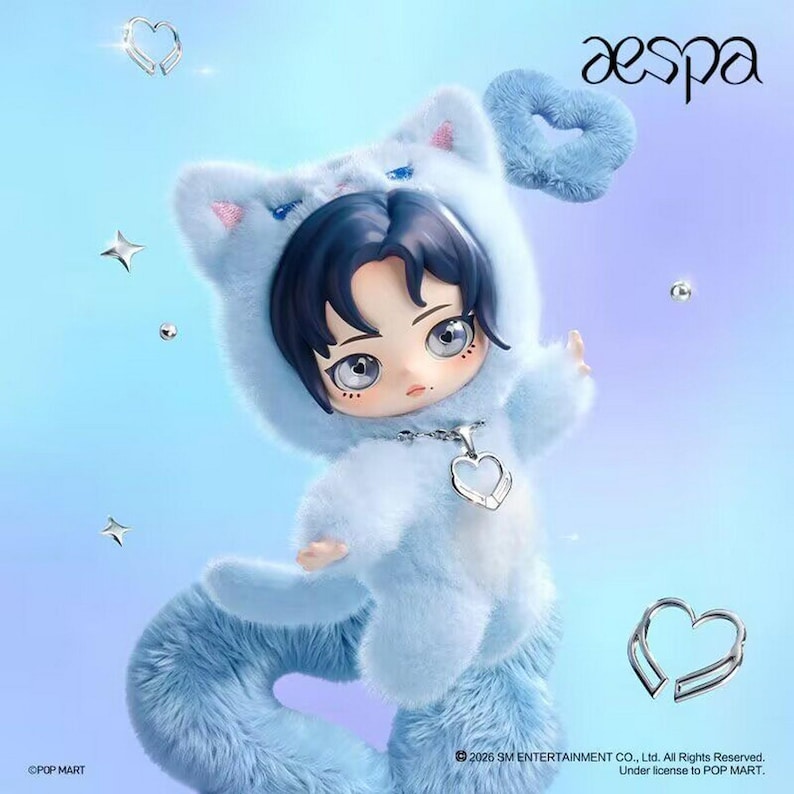 Authentic Aespa Fluffy Plush Blind Box by POP MART, Kpop Girl Group ...