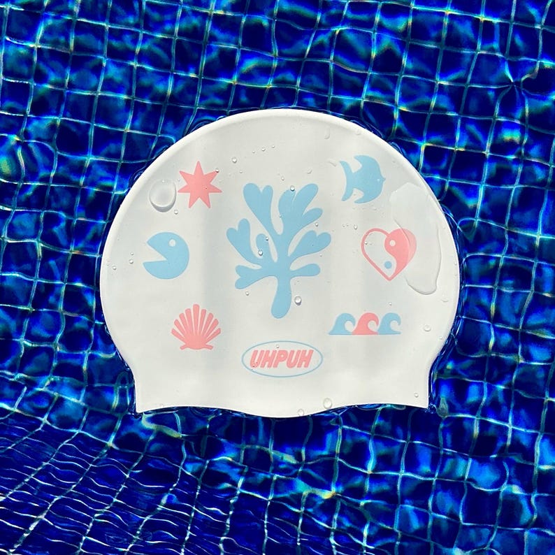 Gold Coast | Cute Korean Swim Cap | UHPUHPUH - Etsy