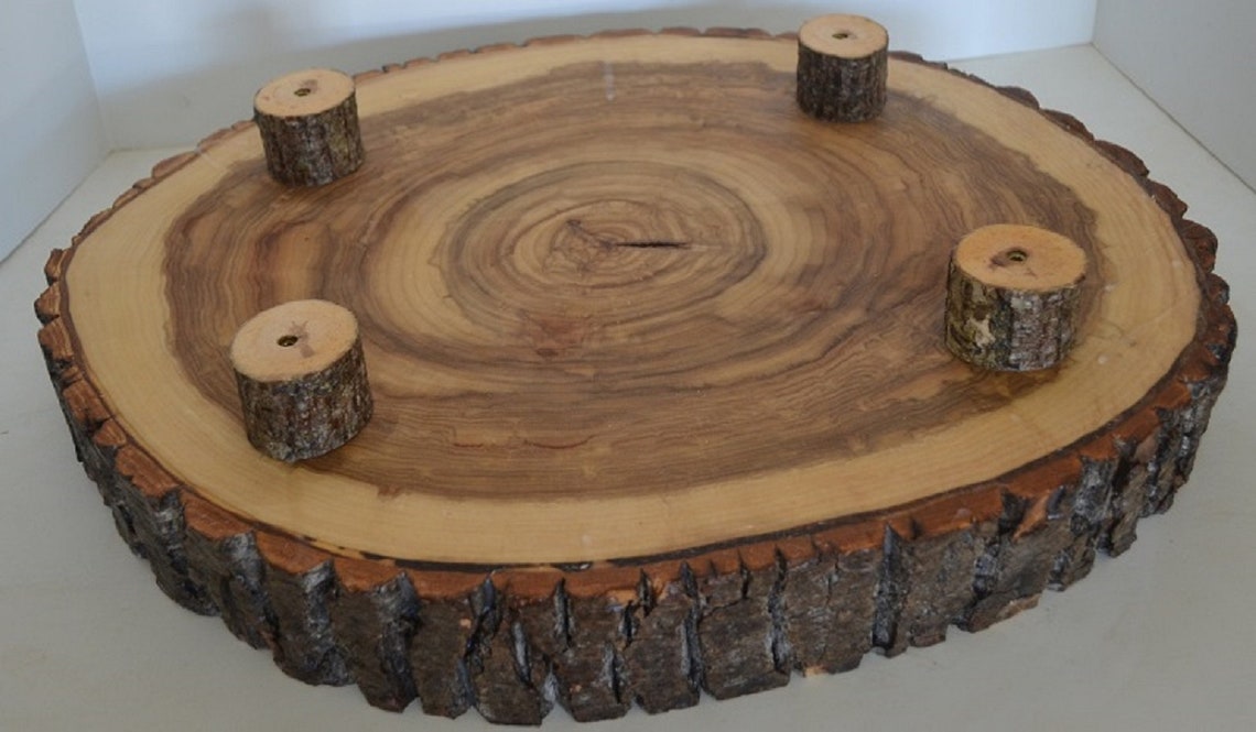 Log Slice Slab for Cake Stand Cutting Board Charcuterie - Etsy