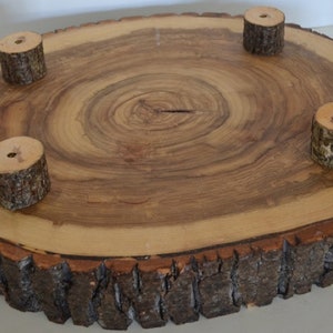 Log Slice Slab for Cake Stand, Cutting Board, Charcuterie, Food Serving ...