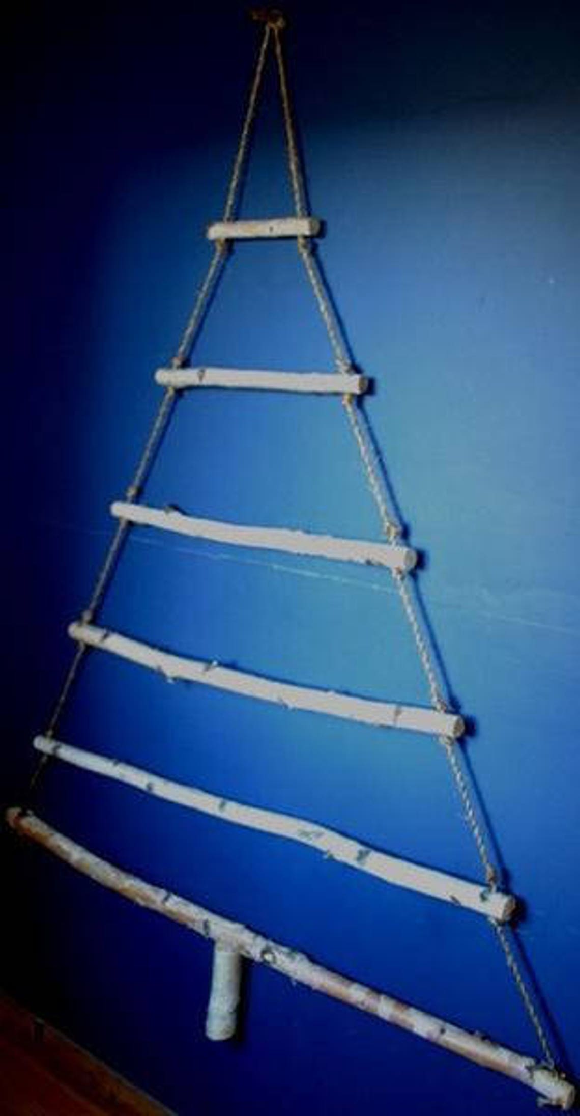 Birch Log Hanging Christmas Tree - Etsy