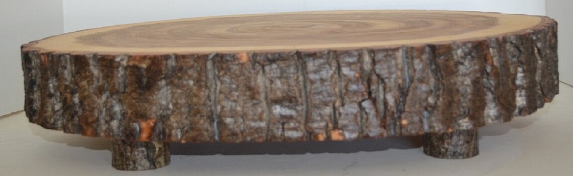 Log Slice Slab for Cake Stand Cutting Board Charcuterie - Etsy