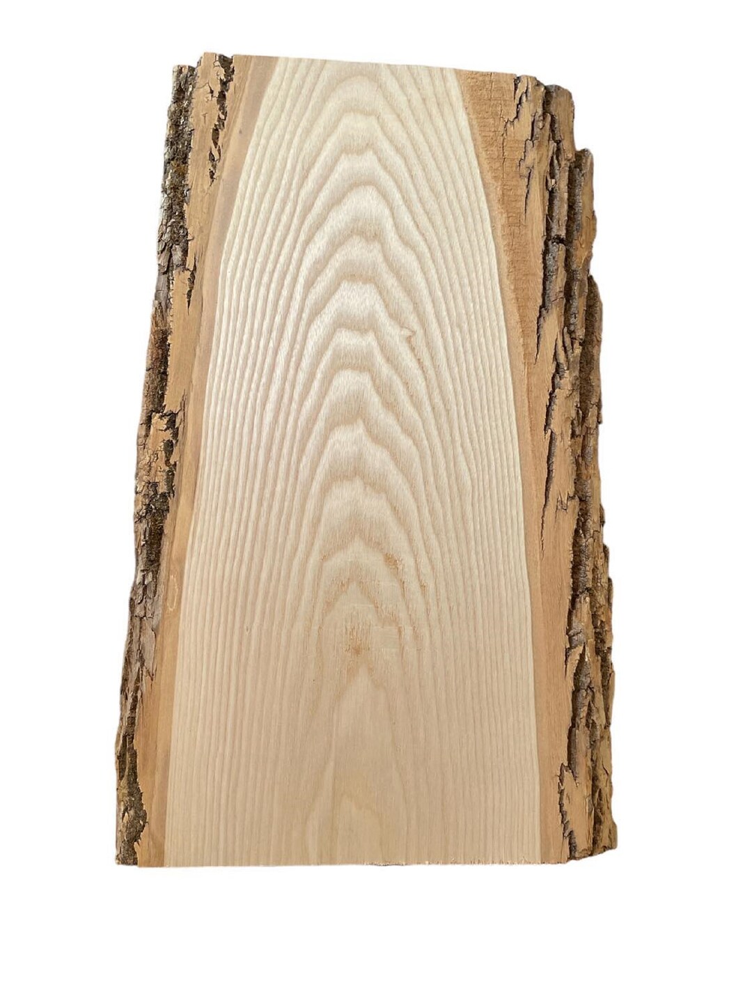 Live Edge White Ash Slab With Bark Kiln Dried Thickness - Etsy