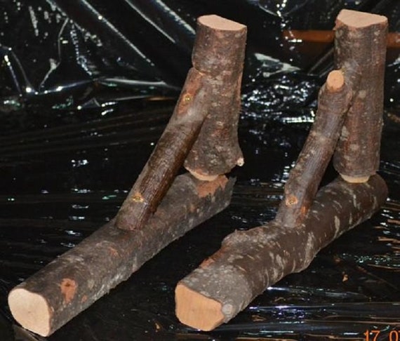 Rustic Log Shelves - Spirit of the Woods