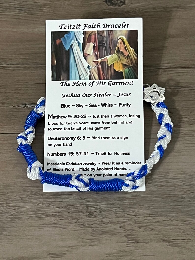 Tzitzit Bracelet Faith Christian Messianic Jewish Jewelry Bracelets ...