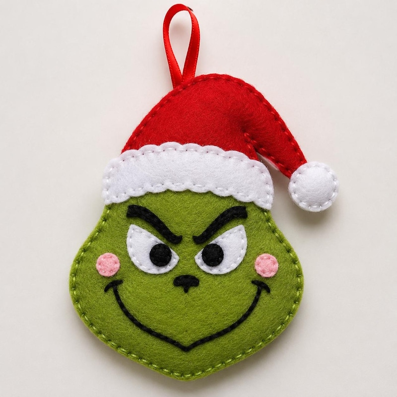 Felt Ornaments Grinch - Etsy