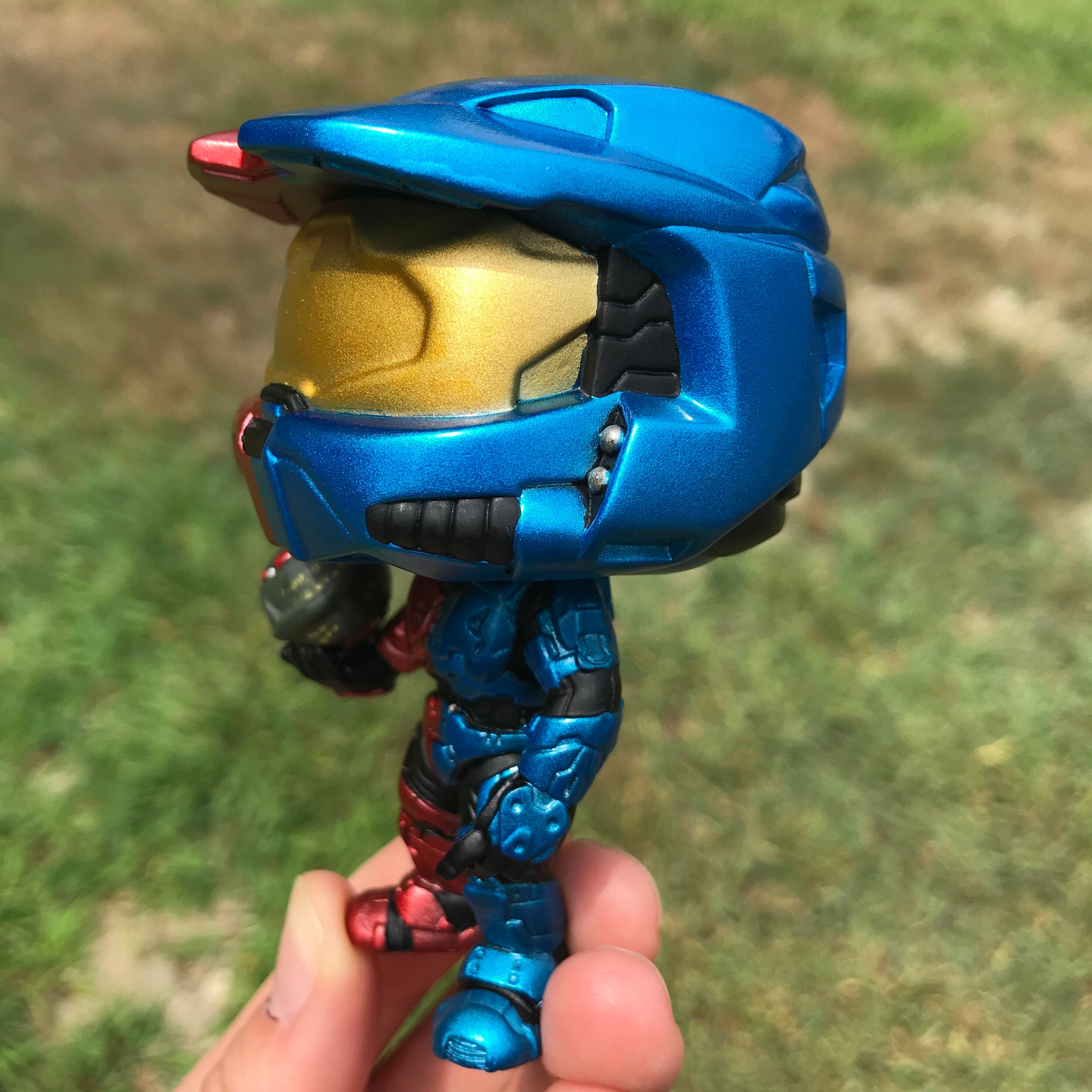 Custom Red Vs Blue With Andy Halo Pop Figure Rvb Master Chief | Etsy ...