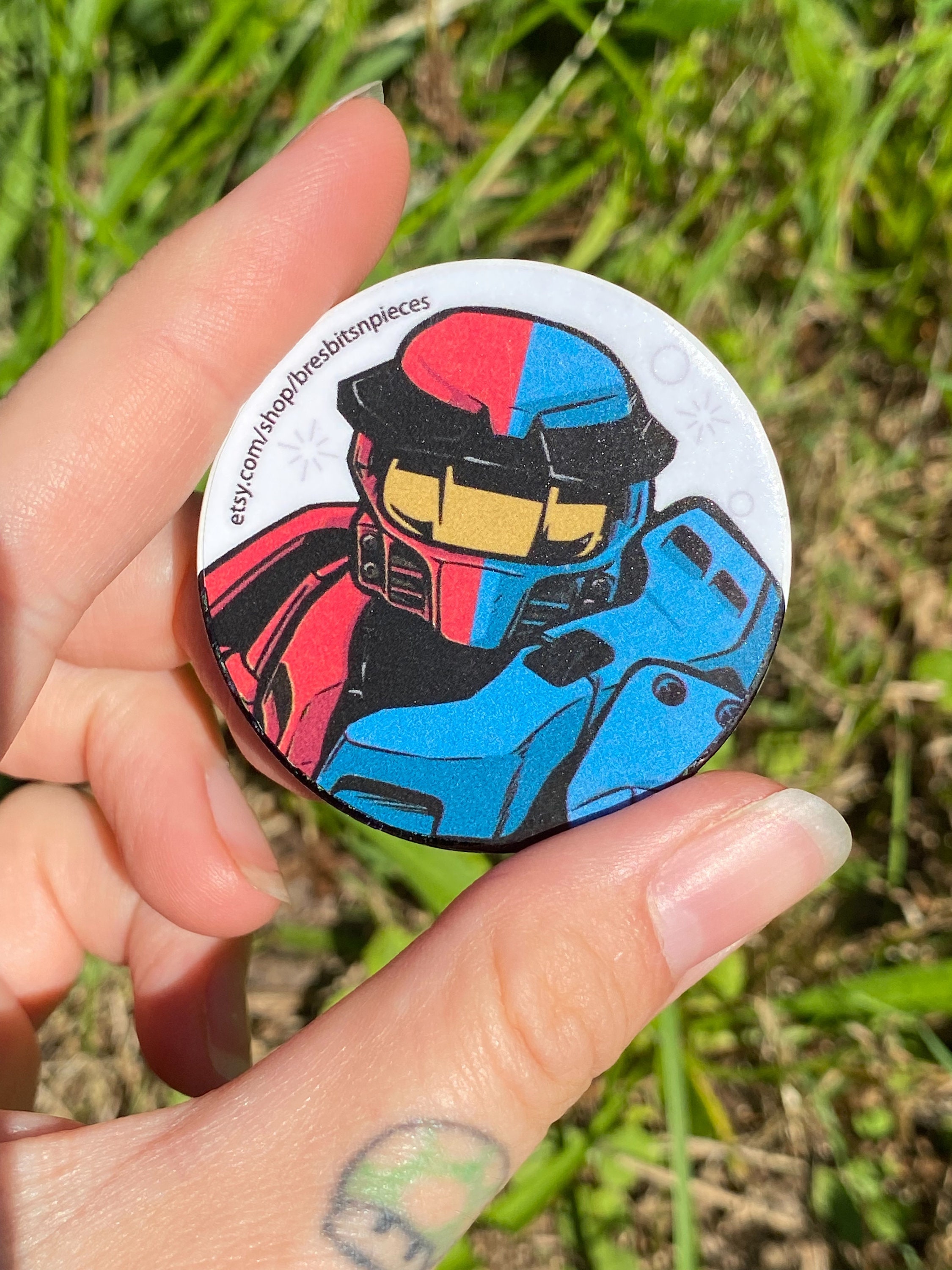 Caboose Red Vs Blue Helmet