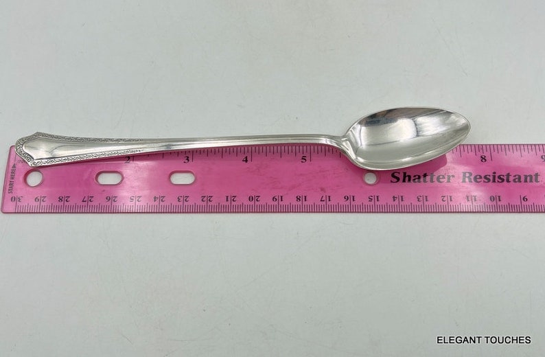 Vintage Homecrest Silver Plated Iced Tea Spoons LOT of 6 Scrolls Design ...