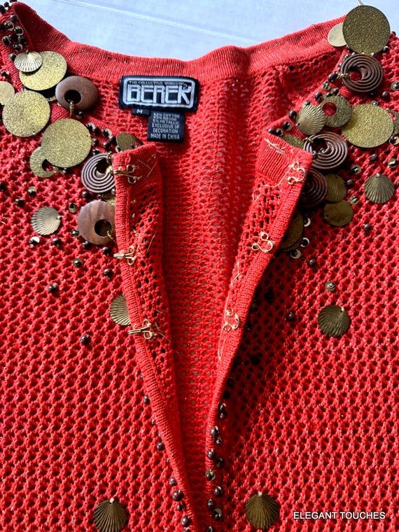 Vintage The Collective Works of BEREK 2 Orange Sweate… - Gem