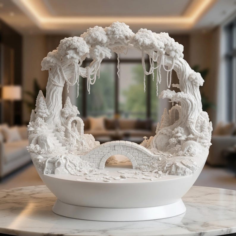 Eden Paradise STL File | Medieval Fantasy Garden Diorama | Enchanted ...