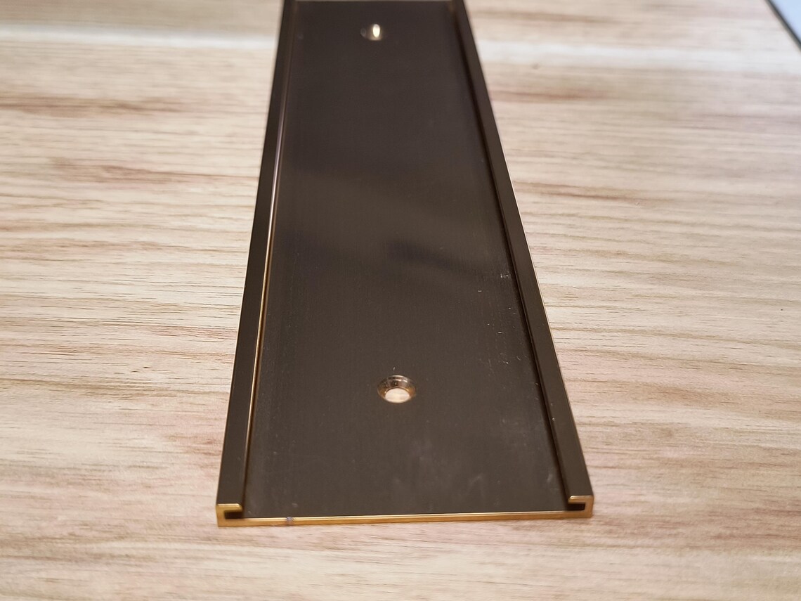 Custom Engraved 2x8 Name Plate With Rose Gold Aluminum Metal Holder ...