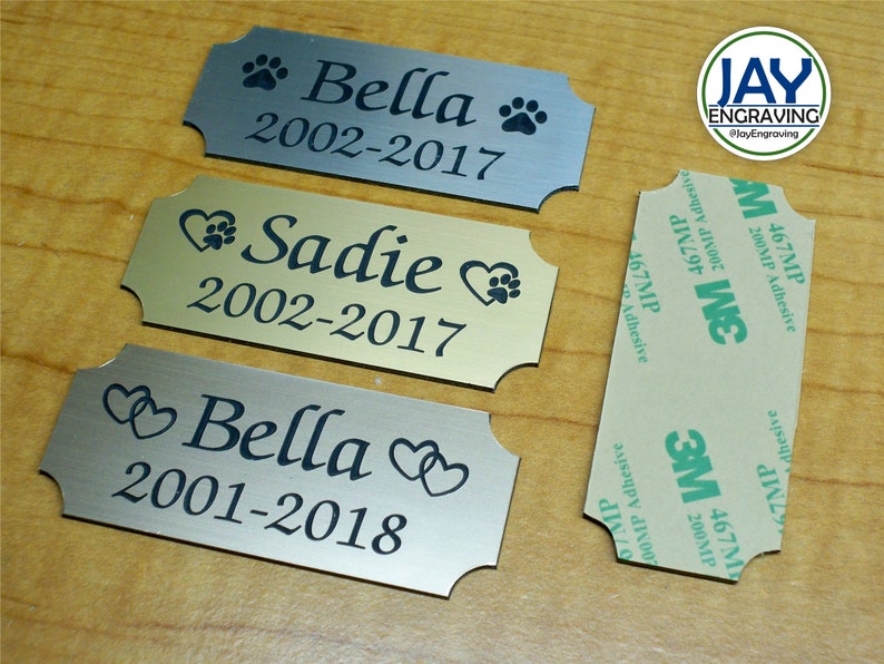 Custom Engraved 1.25x3-inch Name Plate Loving Memory of | Etsy