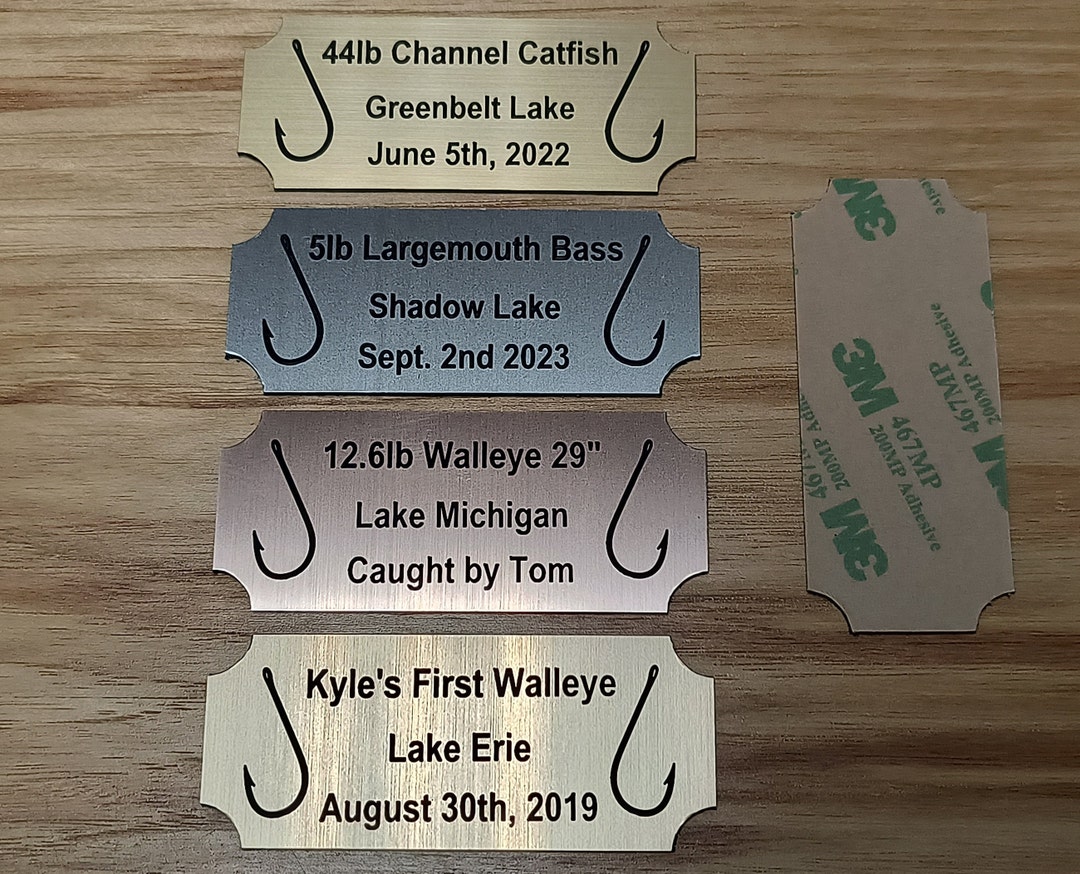Custom Engraved 1.25x3-inch Brushed Gold, Silver, Copper or Bronze ...