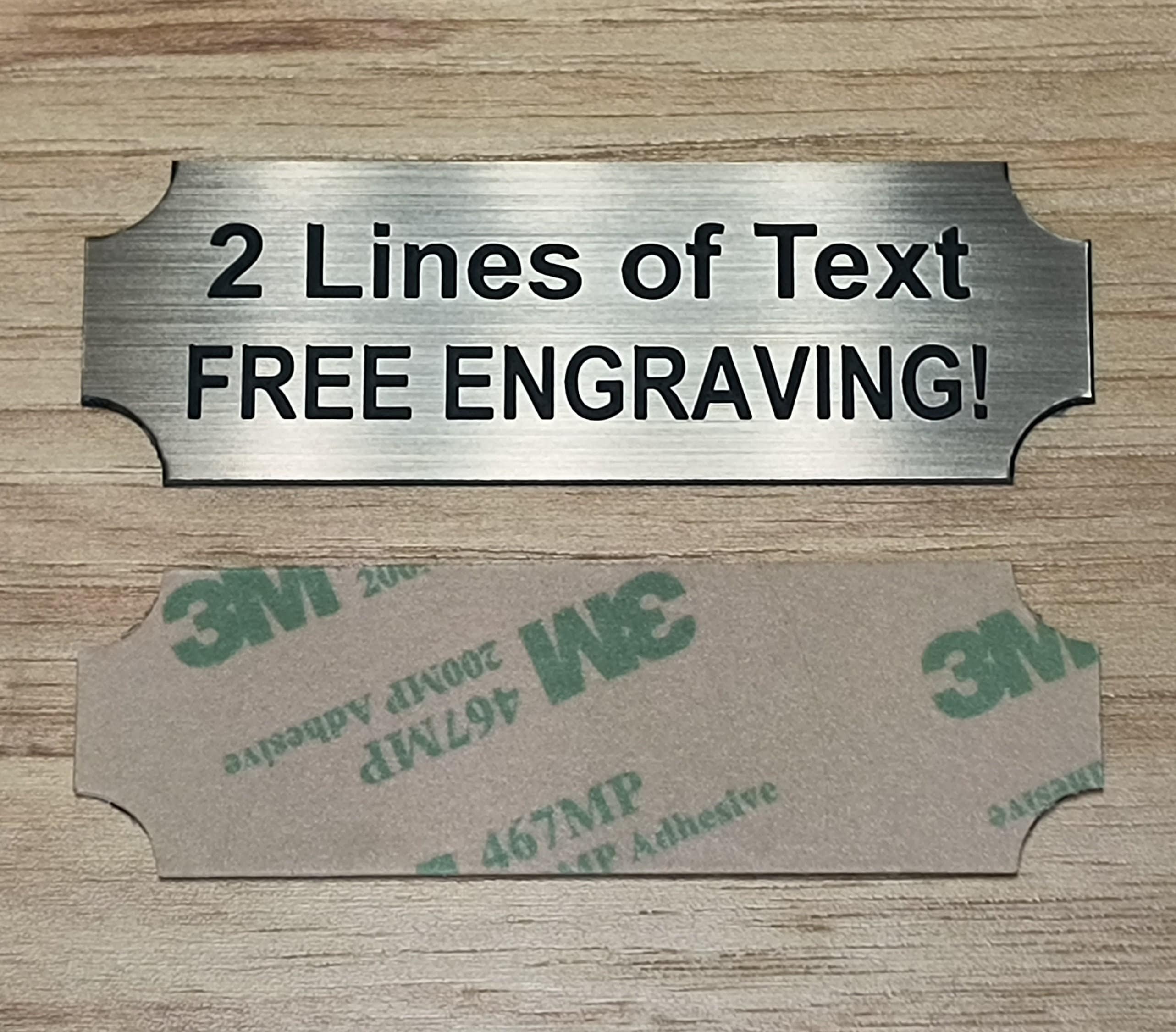 Custom Engraved 1x3 Bronze Plate With Adhesive Backing | Personalized ...