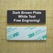 Custom Engraved 1x3 Name Plate | Personalized Customized Wall Door Desk ...