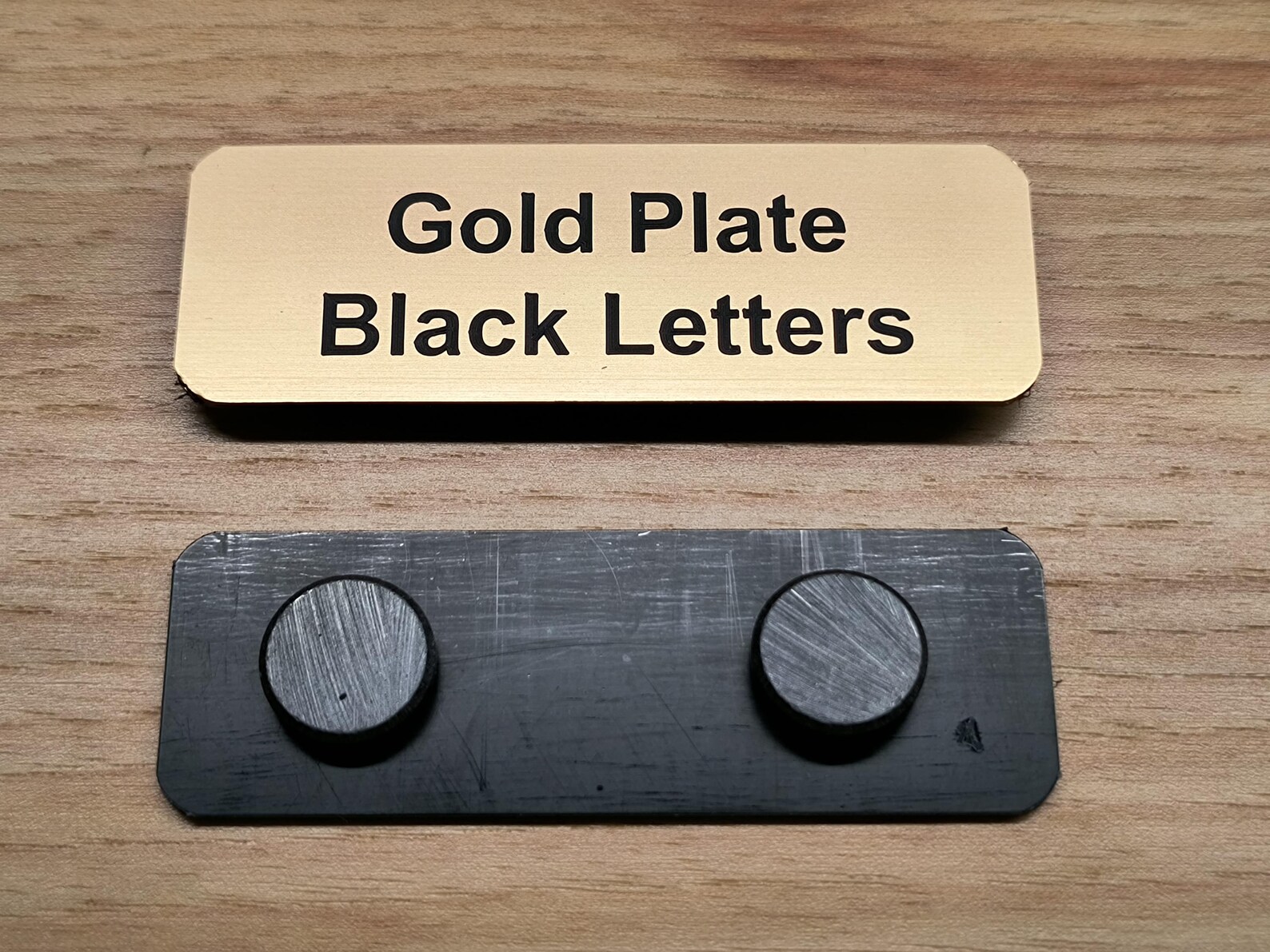 Custom Engraved 1x3 Magnetic Plate W/ 2 Magnets | Personalized ...