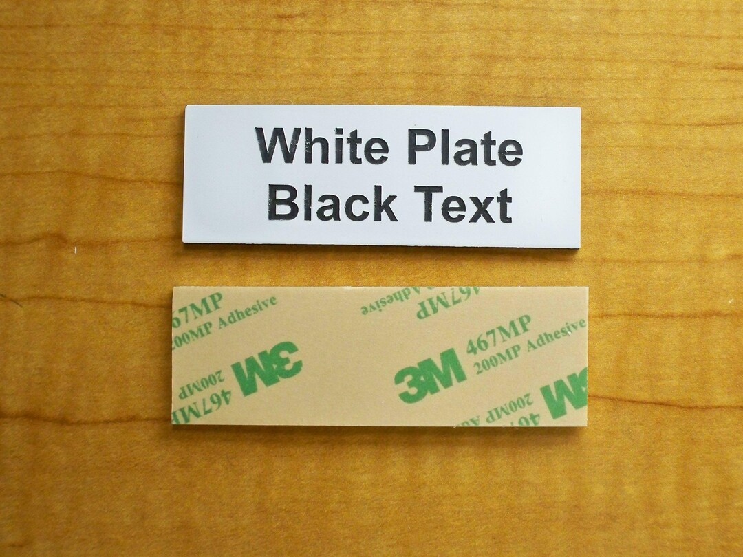 Custom Engraved 1" X 3" White, Black or Red VIN or HIN Number Plate W ...