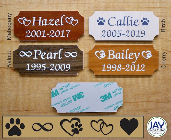 Custom Engraved 1.25x3-inch Name Plate Loving Memory of | Etsy