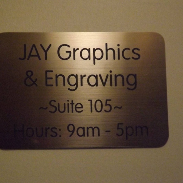 Small Bronze Name Plate - Etsy