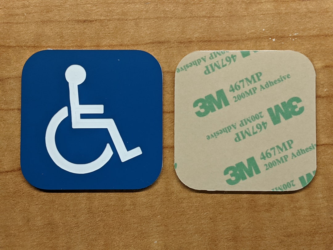Engraved 2x2 Handicap Symbol Sign Plaque Plate Tag | Handicapped ...