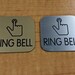 Engraved Gold or Silver 2x2 Doorbell Sign Wall Door Counter Sign Plate ...